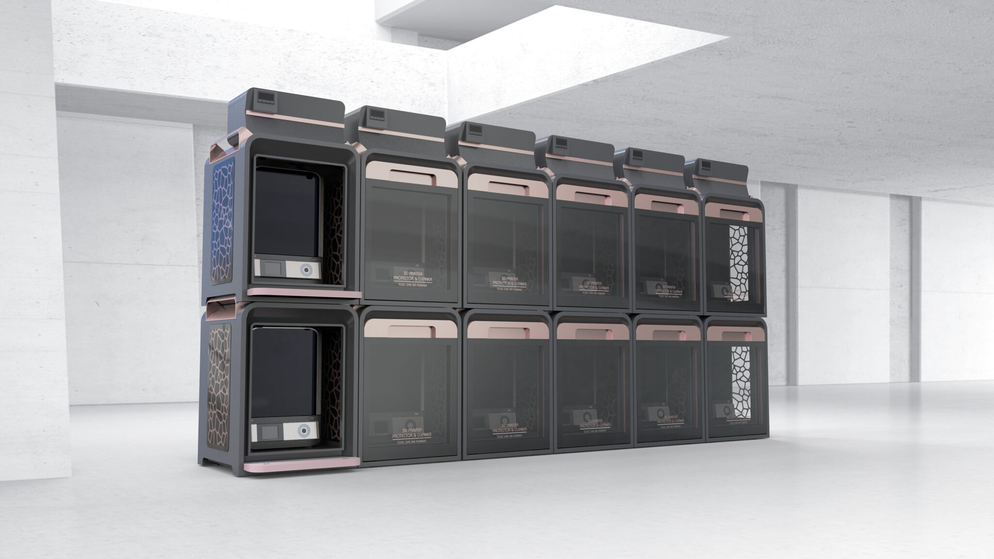 3D Print Safety booth_Electronics - DESIGN PINO - 디자인 피노